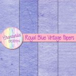 Free Digital Papers featuring Royal Blue Vintage Designs