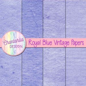 Free Digital Papers featuring Royal Blue Vintage Designs