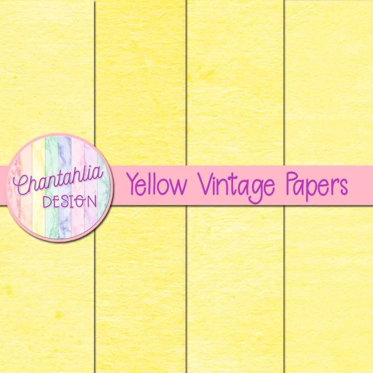 Free Digital Papers featuring Yellow Vintage Designs