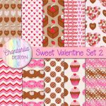 Free Sweet Valentine Digital Papers
