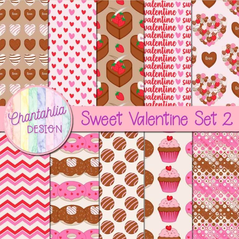 Free Sweet Valentine Digital Papers