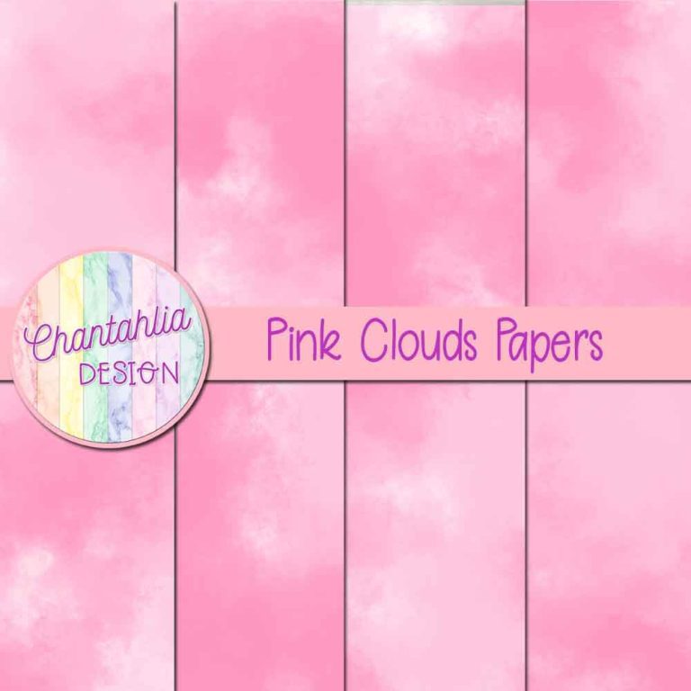 Free Digital Papers featuring Pink Clouds Designs