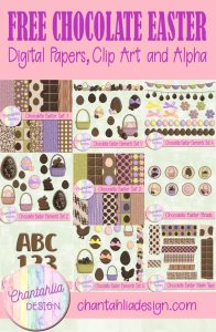 Free Easter Digital Paper and Design Element Packs