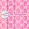 Free Digital Papers featuring Pink Easter Eggs Designs