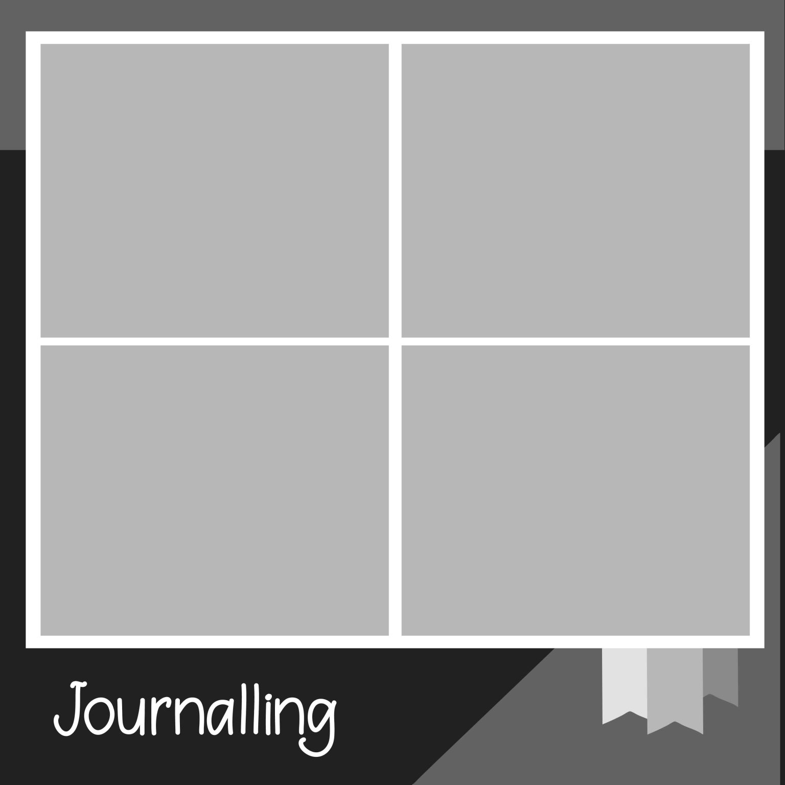 Free Digital Scrapbook Layout Template to Create your own Unique Pages