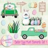 Free Easter Egg Hunt Design Elements for Digital Scrapbooking