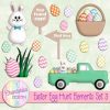 Free Easter Egg Hunt Design Elements for Digital Scrapbooking