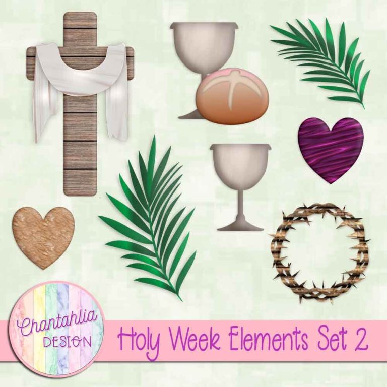 Free Holy Week Design Elements for Digital Scrapbooking