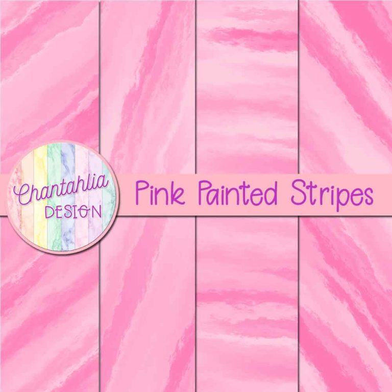 Free Digital Papers featuring Pink Painted Stripes Designs