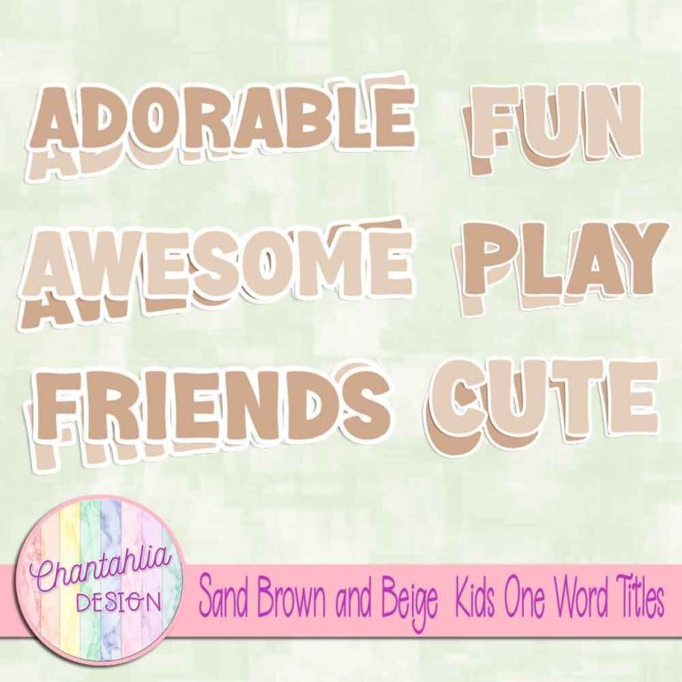 Free design elements / clip art for digital scrapbooking and other crafts