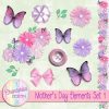 Free Mother's Day Design Elements for Digital Scrapbooking
