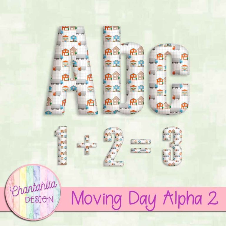Free Alphas for Digital Scrapbooking, Bulletin Board Lettters and More