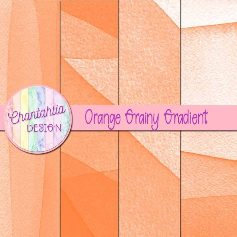 Free Digital Papers featuring Orange Grainy Gradient Designs