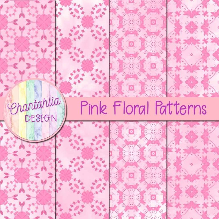 Free Digital Papers featuring Pink Floral Patterns