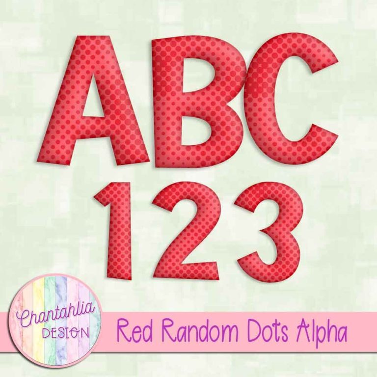 Free Alpha featuring Red Random Dots Designs