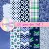 Free Blueberries Digital Papers