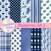 Free Blueberries Digital Papers