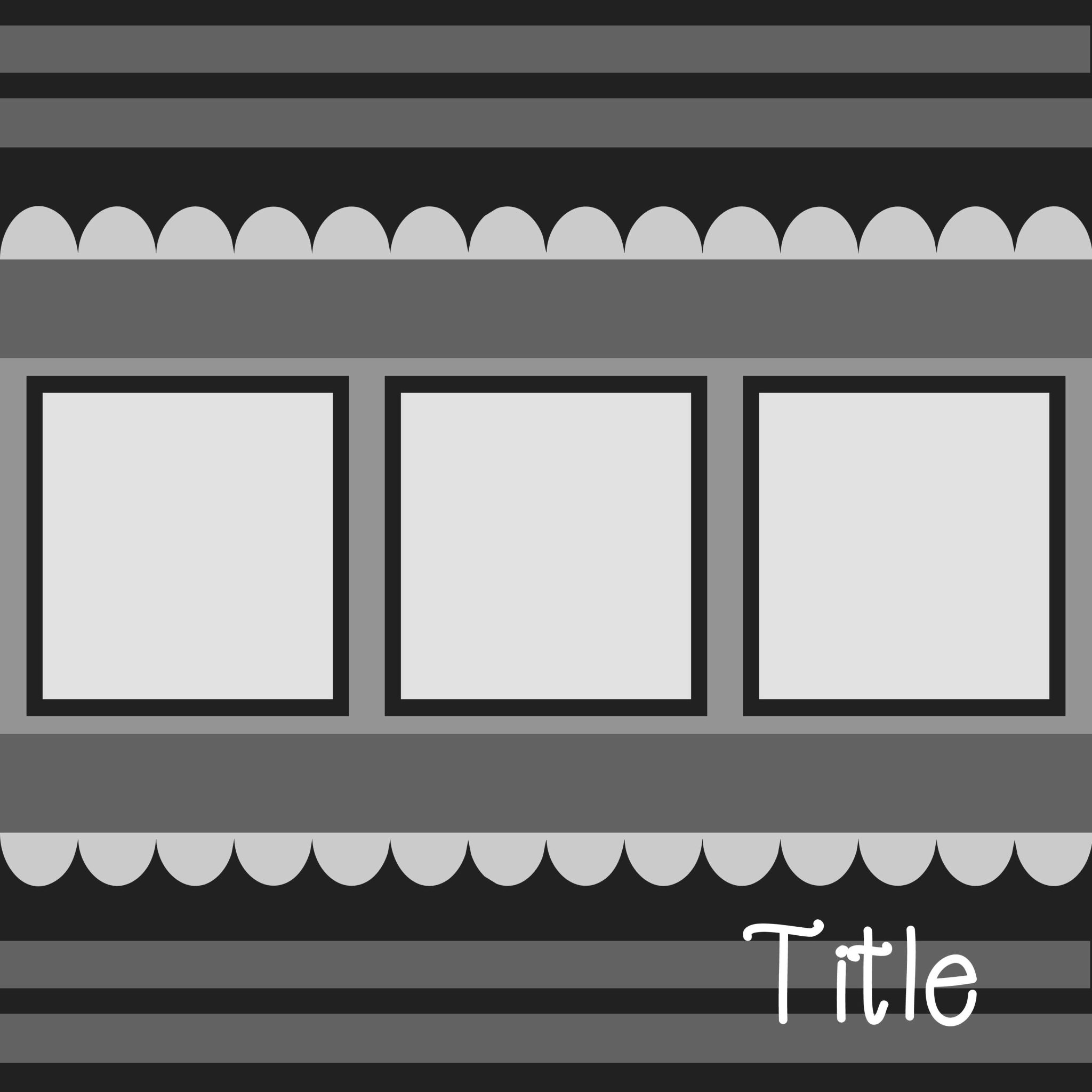 Free Digital Scrapbook Layout Template to Create your own Unique Pages
