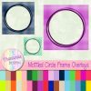 Free Mottled Circle Frame Overlays