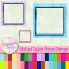 Free Mottled Square Frame Overlays