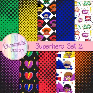 Free Superhero Digital Papers