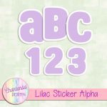 Free Alpha featuring Lilac Sticker Designs