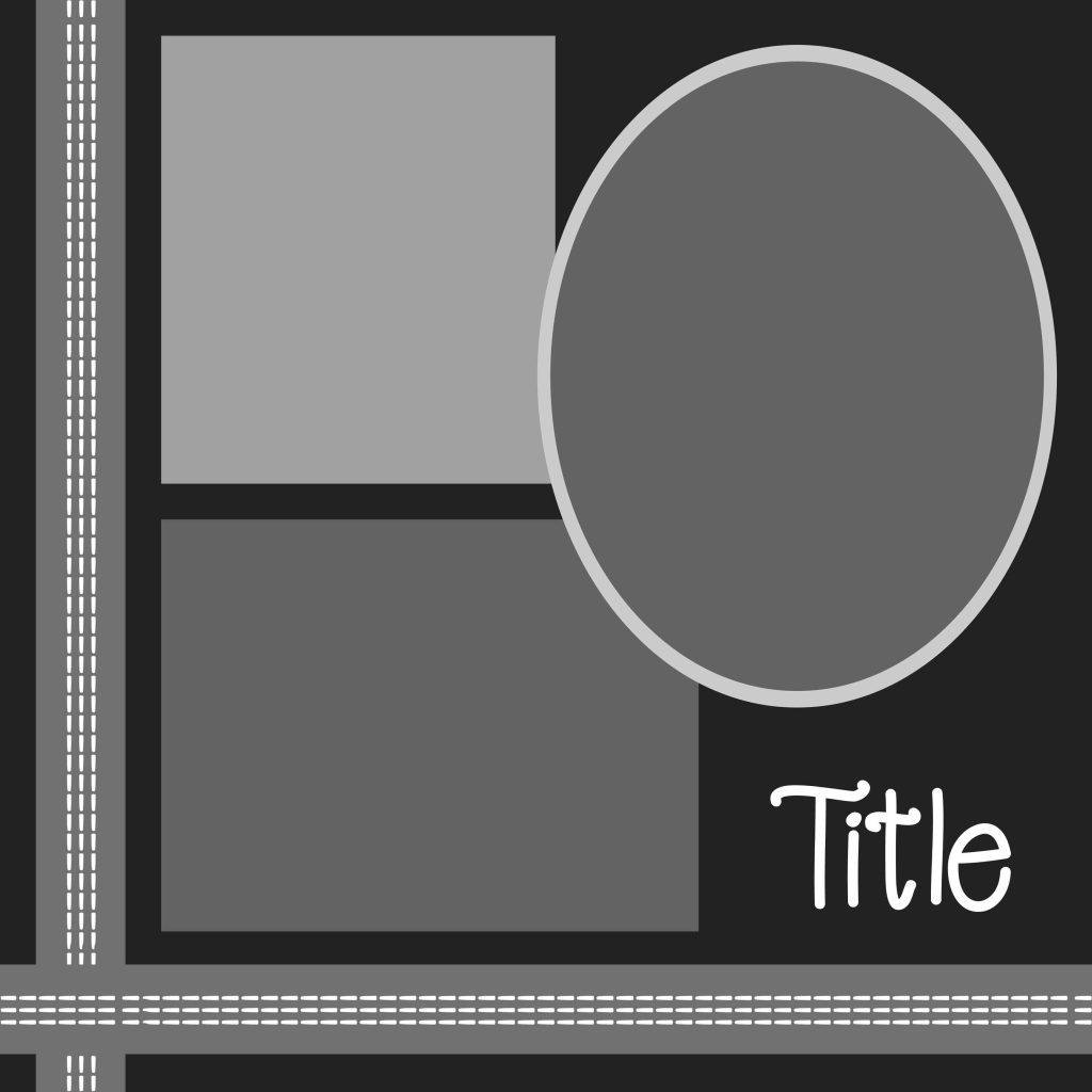 Free Digital Scrapbook Layout Template to Create your own Unique Pages