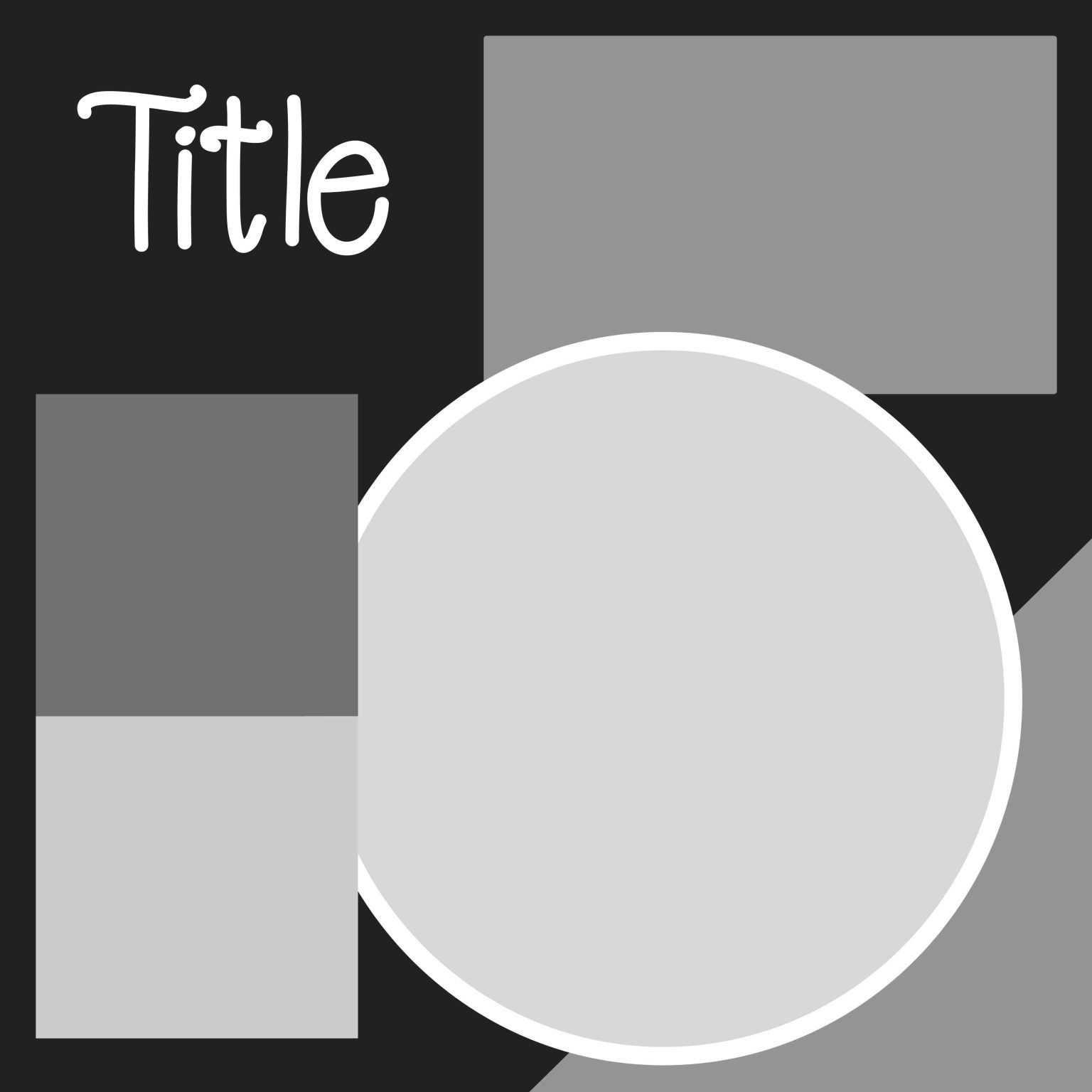 Free Digital Scrapbook Layout Template to Create your own Unique Pages