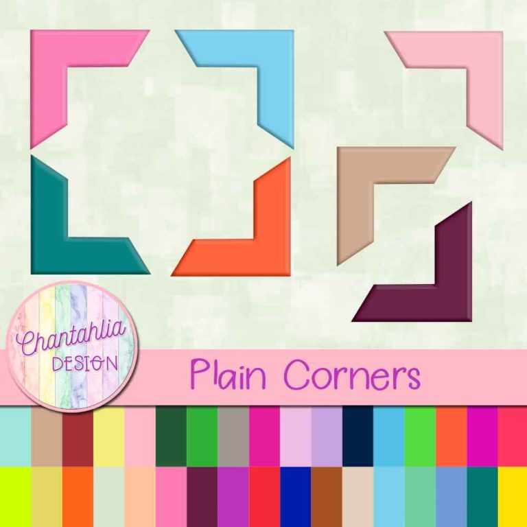 Free Corners Design Elements in a Plain Style with Instant Download