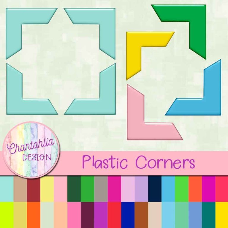 Free Corners Design Elements in a Plastic Style with Instant Download