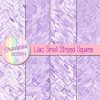 Free Digital Papers featuring Lilac Small Striped Squares Designs