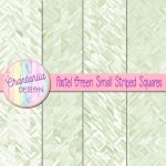 Free Digital Papers featuring Pastel Green Small Striped Squares Designs