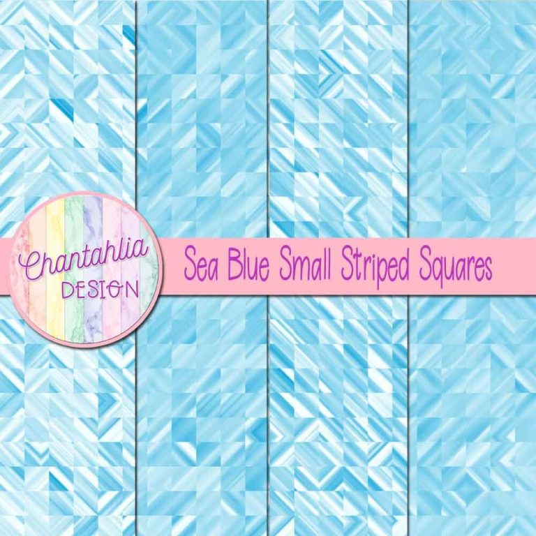 Free Digital Papers featuring Sea Blue Small Striped Squares Designs