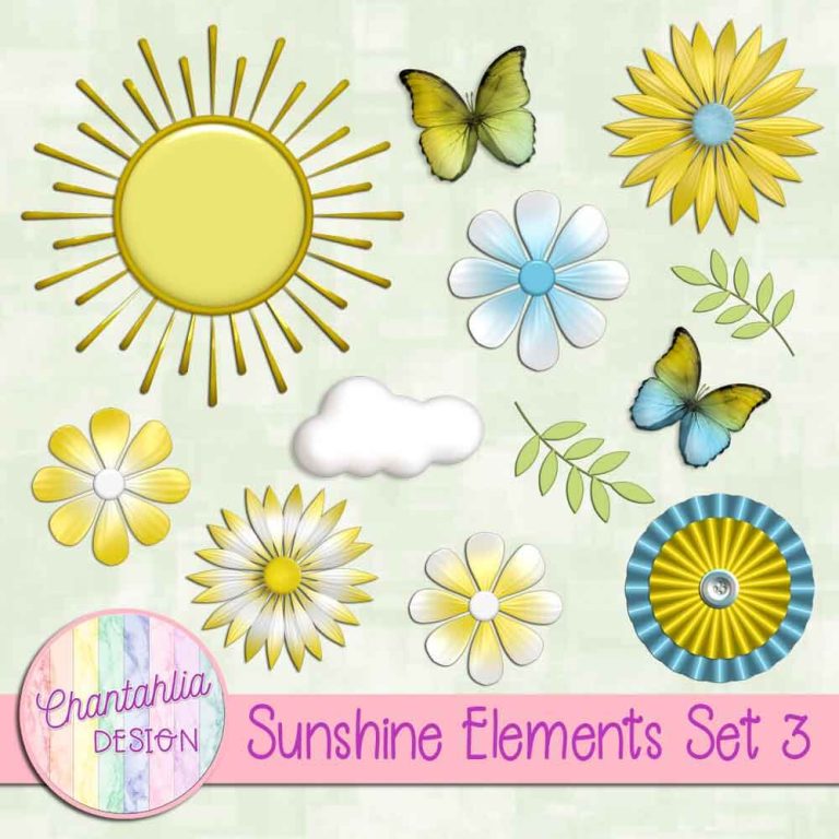 Free design elements / clip art for digital scrapbooking and other crafts