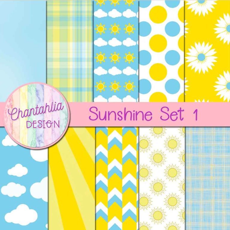 Free Sunshine Digital Papers