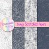 Free Digital Papers featuring Navy Scratched Designs
