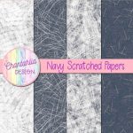 Free Digital Papers featuring Navy Scratched Designs