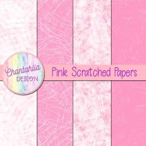 Free Digital Papers featuring Pink Scratched Designs