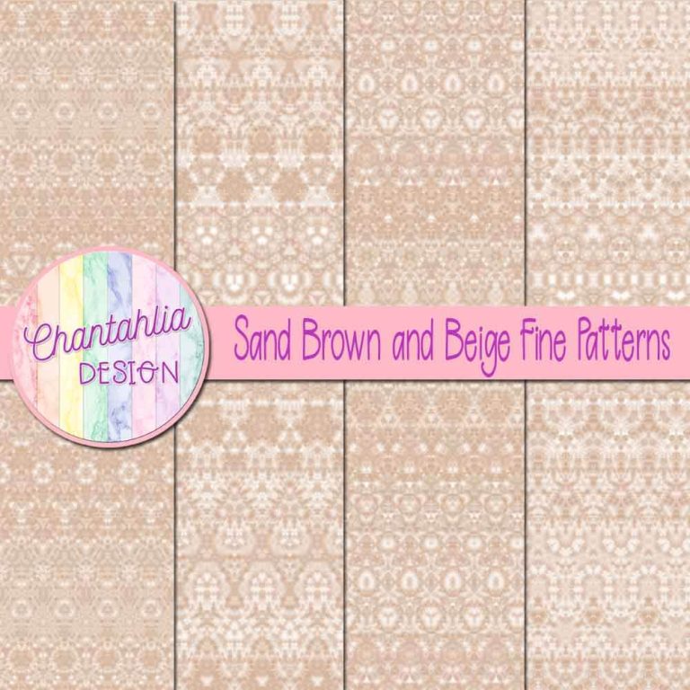 Free Sand Brown and Beige Digital Papers with Fine Patterns Designs