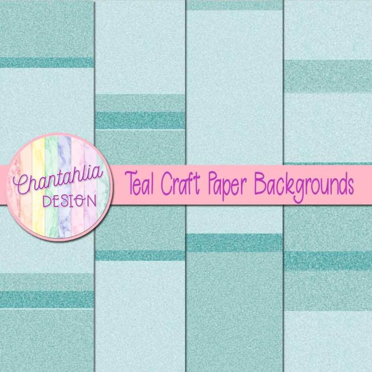 Free Digital Papers featuring Teal Craft Paper Backgrounds Designs