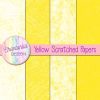 Free Digital Papers featuring Yellow Scratched Designs