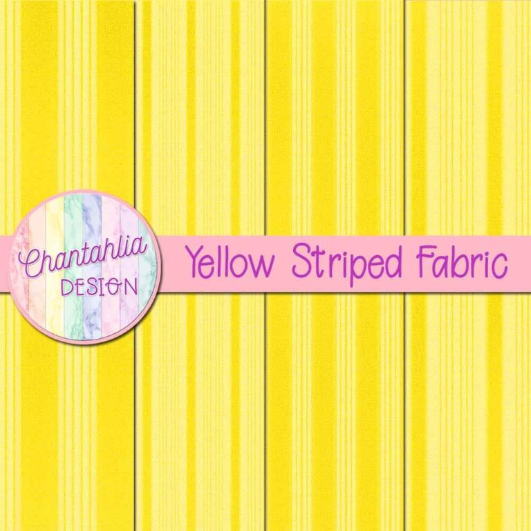 Free Digital Papers featuring Yellow Striped Fabric Designs