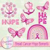 Free Breast Cancer Hope Design Elements for Digital Scrapbooking