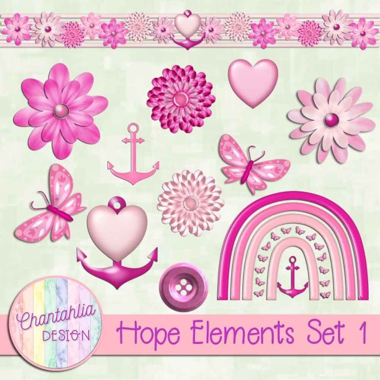 Free Hope Design Elements for Digital Scrapbooking
