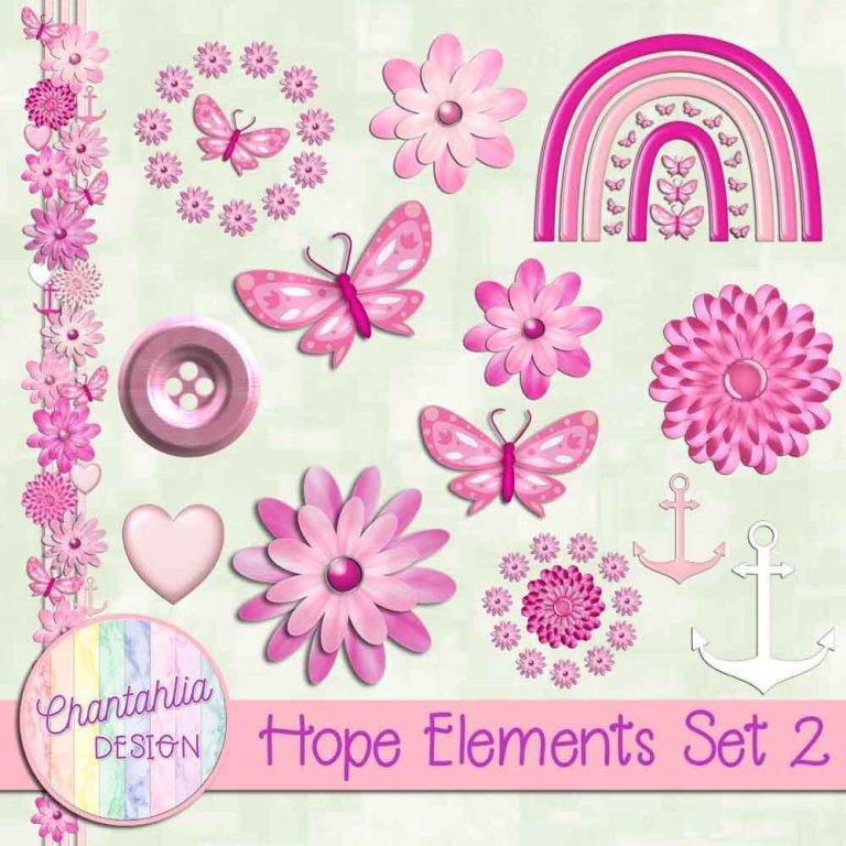 Free Hope Design Elements for Digital Scrapbooking
