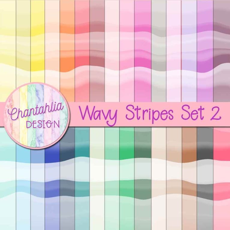 Free Digital Papers featuring Wavy Stripes Designs