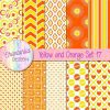 Free Yellow and Orange Digital Papers with Various Patterns