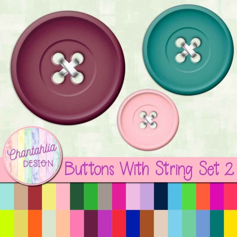 Free Buttons With String Elements with Instant Download
