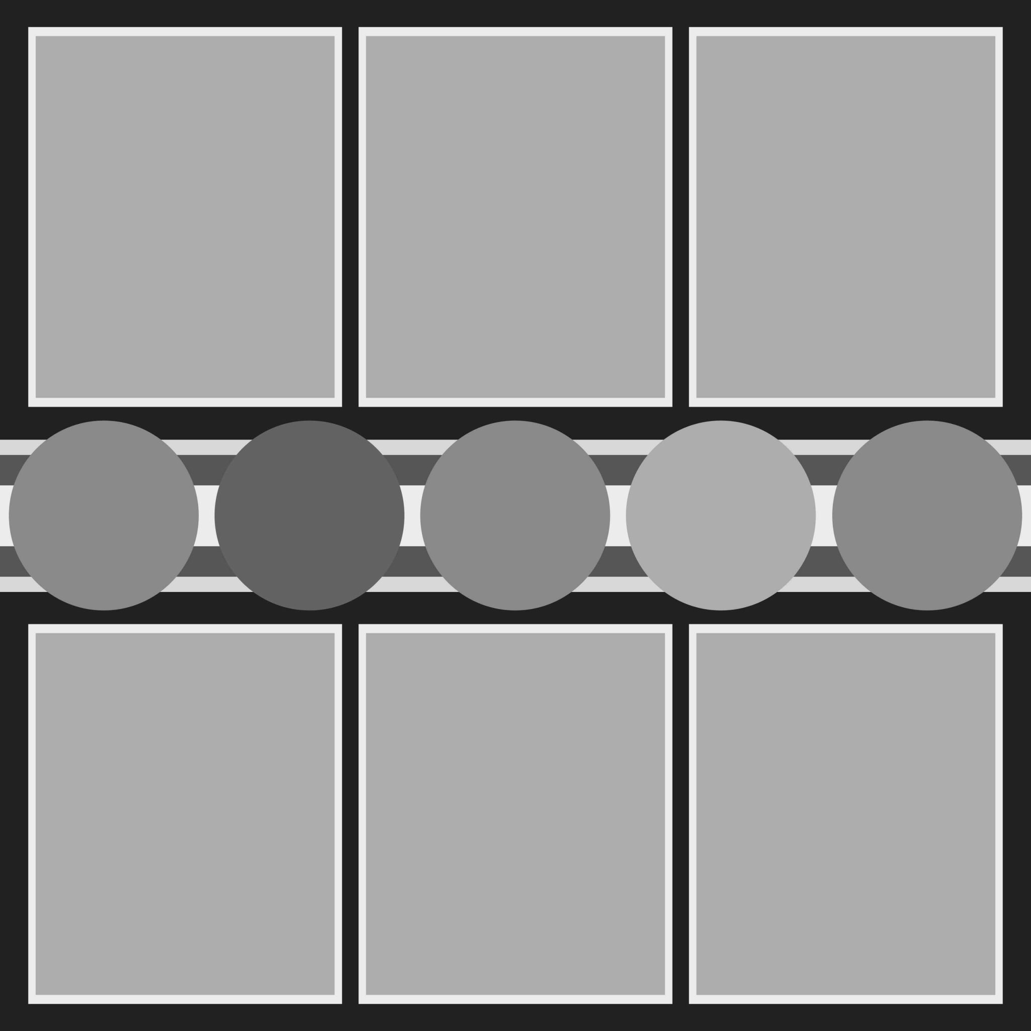 Free Digital Scrapbook Layout Template to Create your own Unique Pages