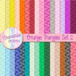 Free Digital Papers featuring a Grunge Triangles Design